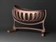 Handmade Sculpted Cradle in Walnut by Scott Morrison